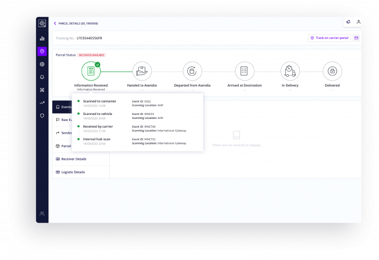 Centralized & Uniform Parcel Tracking System - Parcel Tracking